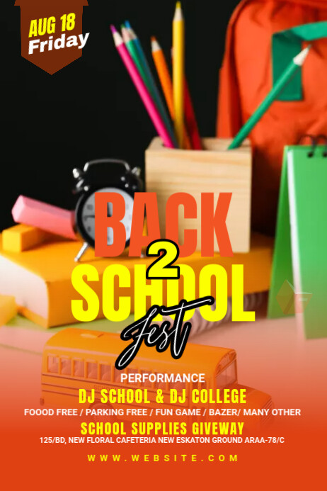 Back To School Poster Template | PosterMyWall