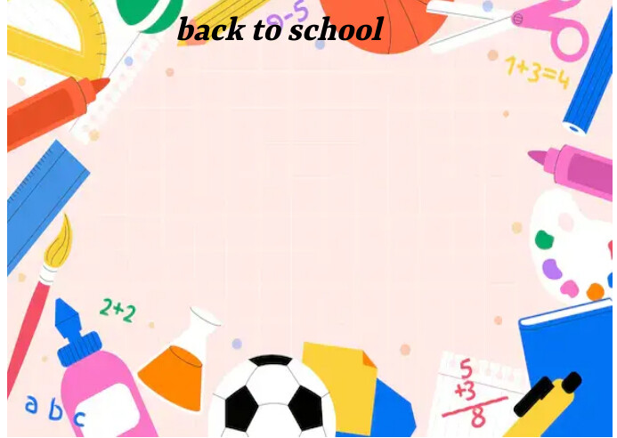Back to school poster design template | PosterMyWall