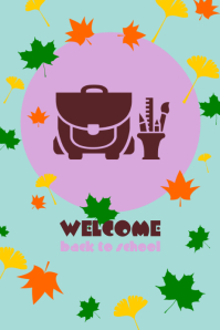 Lemon themed welcome back to school Template | PosterMyWall