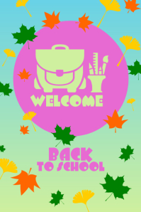 Lemon themed welcome back to school Template | PosterMyWall