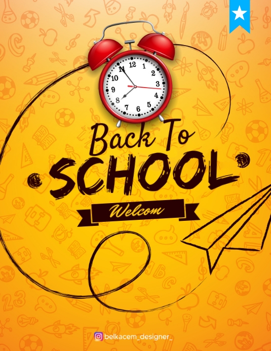 back to school poster template by postermywal | PosterMyWall