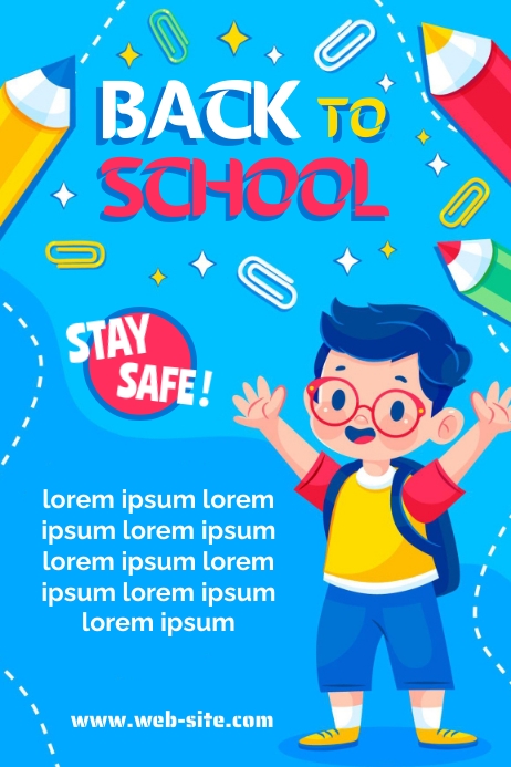 back to school poster template by postermywal | PosterMyWall