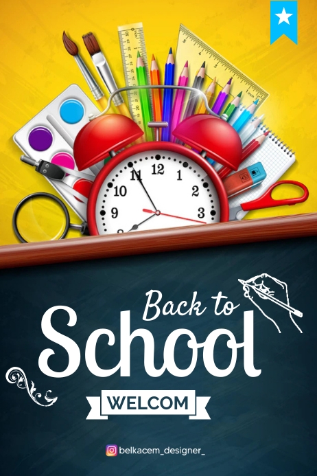 back to school poster template by postermywal | PosterMyWall