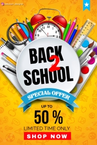 back to school poster template by postermywal | PosterMyWall