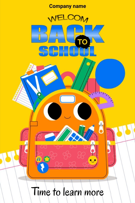 back to school poster template by postermywal | PosterMyWall