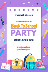 back to school poster template by postermywal | PosterMyWall
