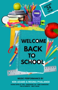 welcome back to school poster template | PosterMyWall