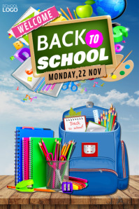Back to school poster template | PosterMyWall
