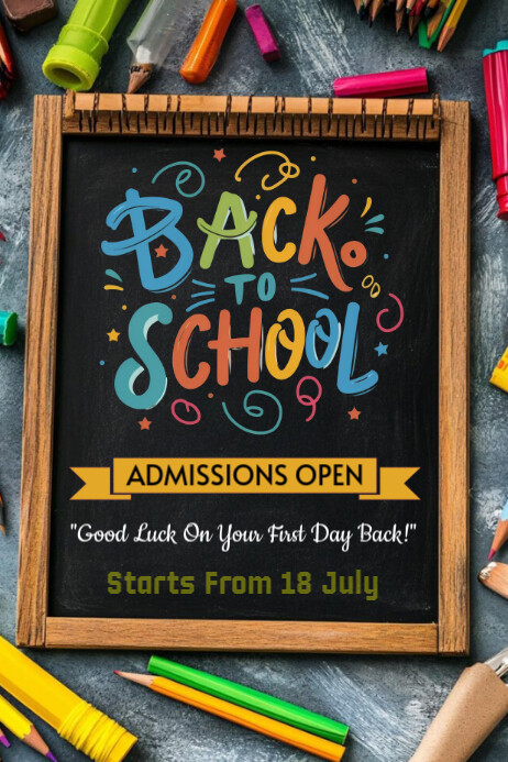 Back To School Poster Template | PosterMyWall
