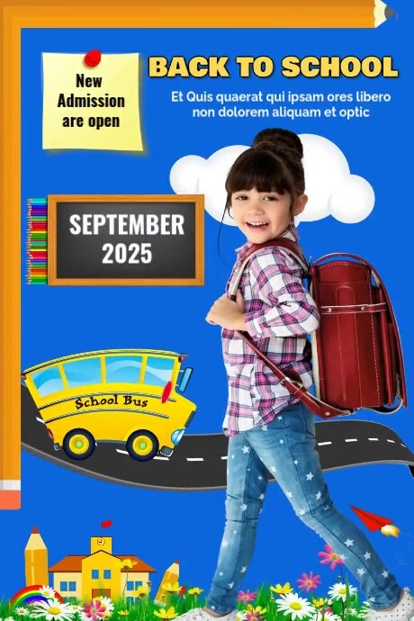 Back to School poster template | PosterMyWall