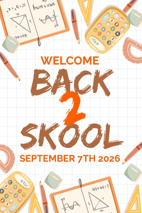 Back to School Poster Template | PosterMyWall