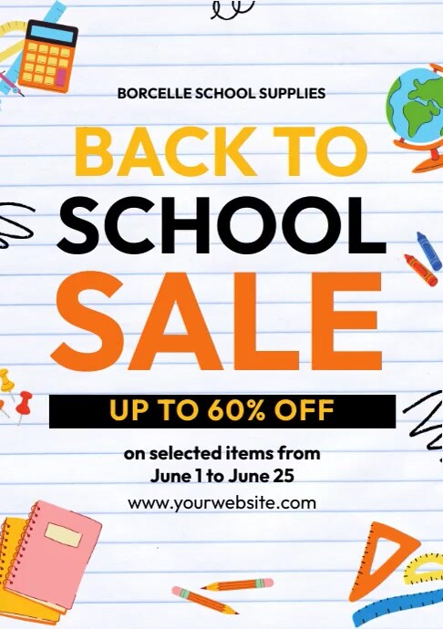 Back to School Promo Template | PosterMyWall