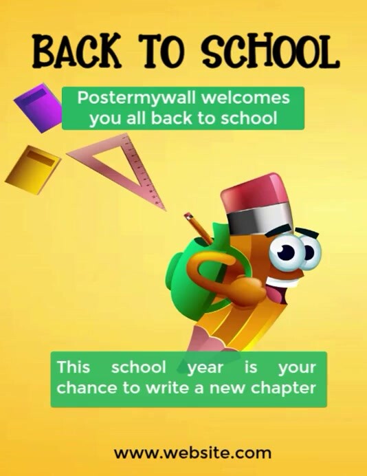 Back to school promo video - Editable social media ad Template ...