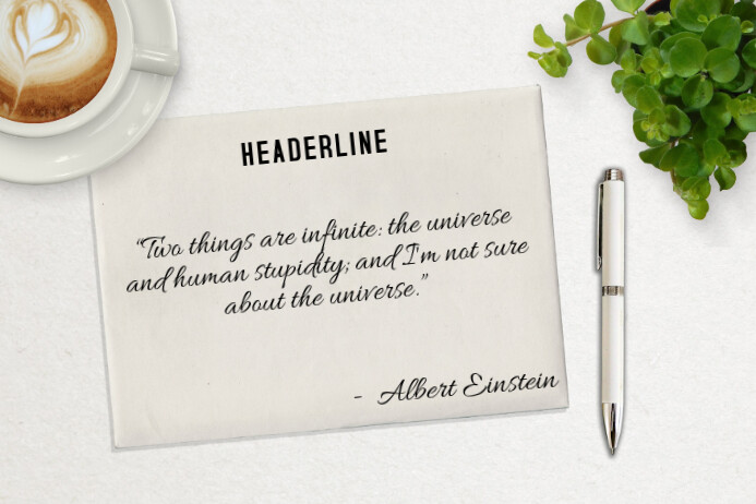 BACK TO SCHOOL QUOTE NOTEBOOK LETTER TEMPLATE | PosterMyWall