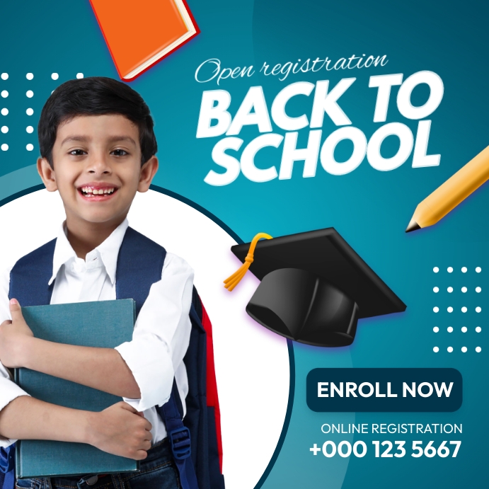 Back To School Registration Template | PosterMyWall