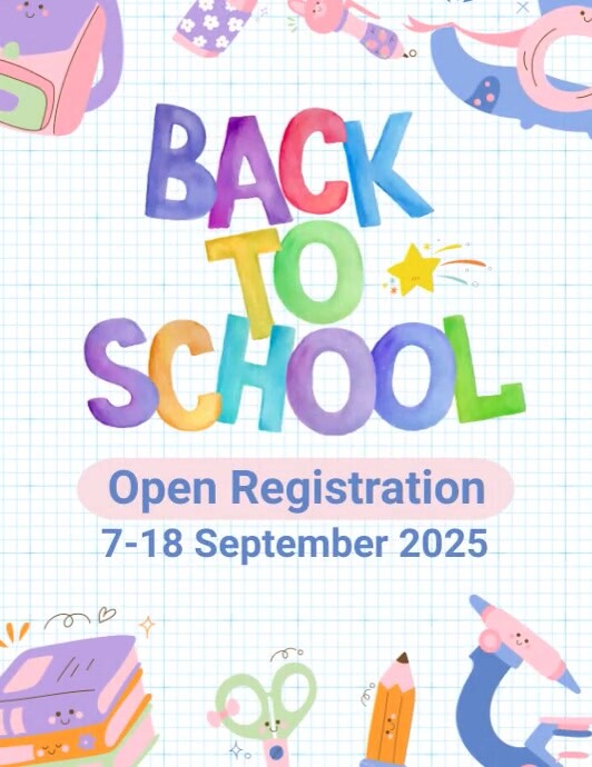 Back To School Registration Template | PosterMyWall