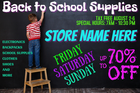 Back to School Retail Advertisement Template | PosterMyWall