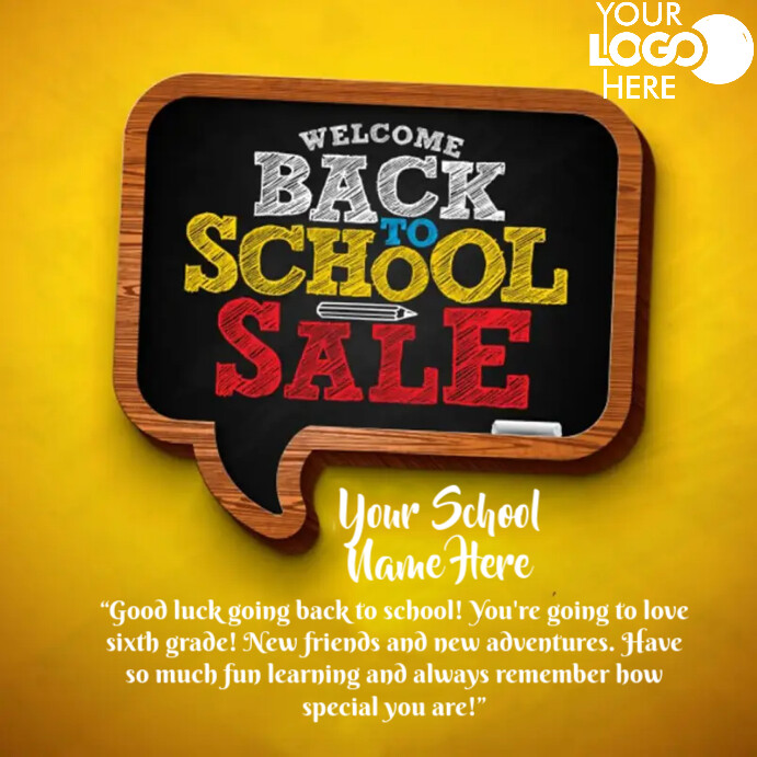 back to school sale Template | PosterMyWall