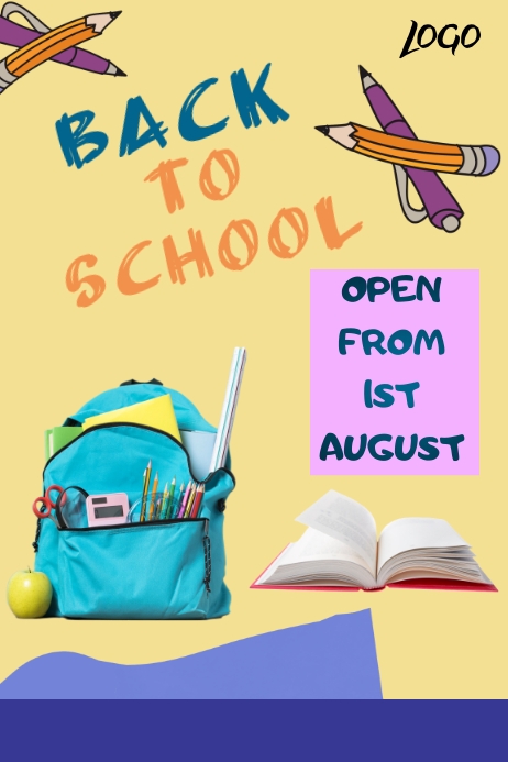 Back to School / School open Template | PosterMyWall