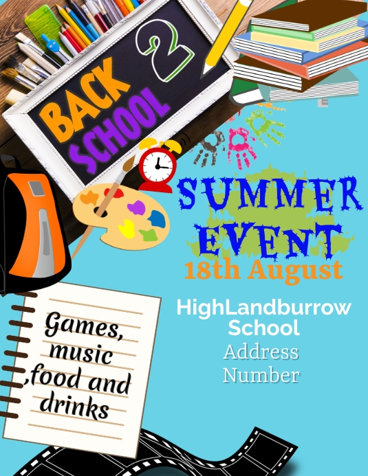 Copy of Back to school Summer Event | PosterMyWall