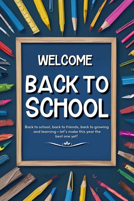 Back to school template 2025 | PosterMyWall