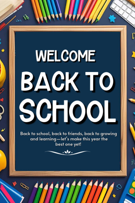 Back to school template 2025 | PosterMyWall