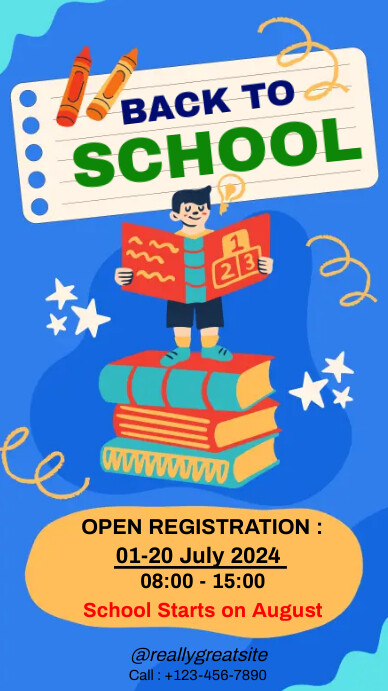 Copy of Back To School Template | PosterMyWall