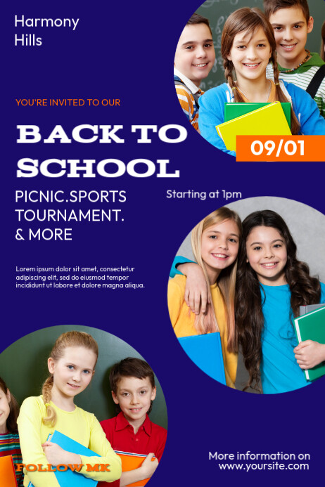 Copy of back to school template | PosterMyWall