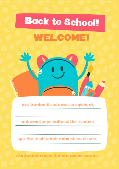 Plantilla de Back To School Template | PosterMyWall