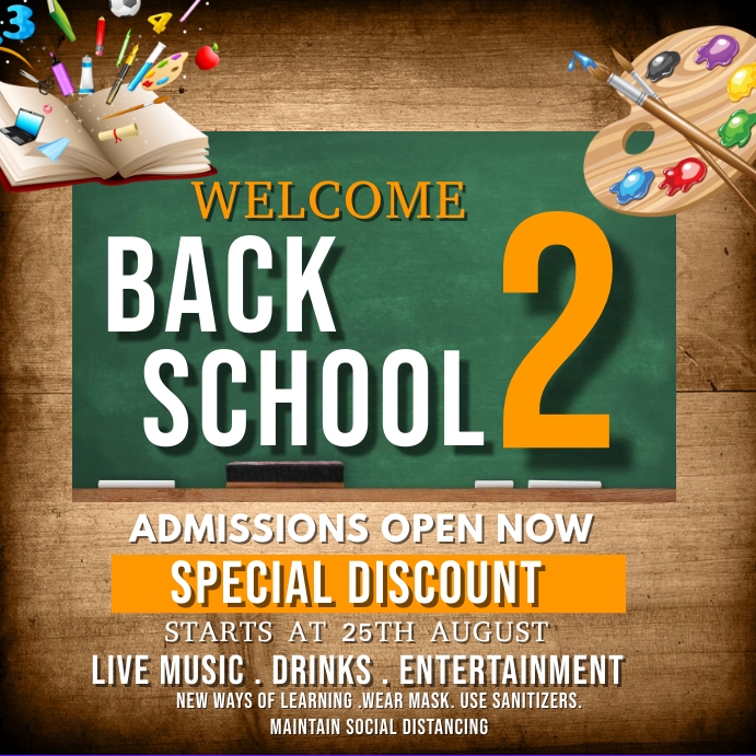 BACK TO SCHOOL TEMPLATE | PosterMyWall