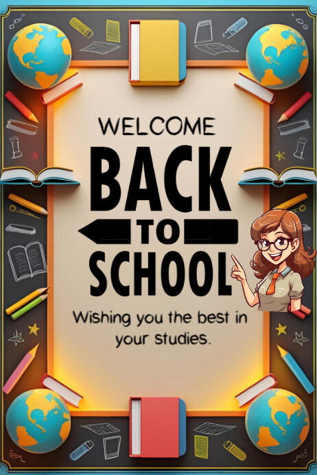 Back to school template.2025 | PosterMyWall
