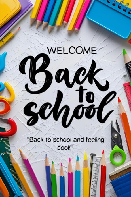 Back to school template.2025 | PosterMyWall