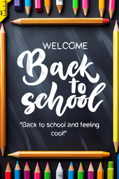 Back to school template.2025 | PosterMyWall