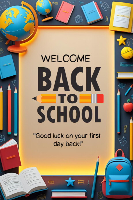 Back to school template.2025 | PosterMyWall