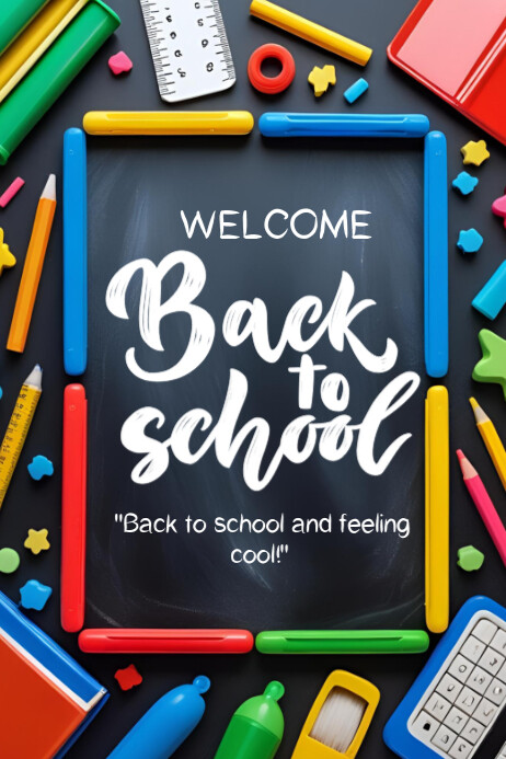 Back to school template.2025 | PosterMyWall