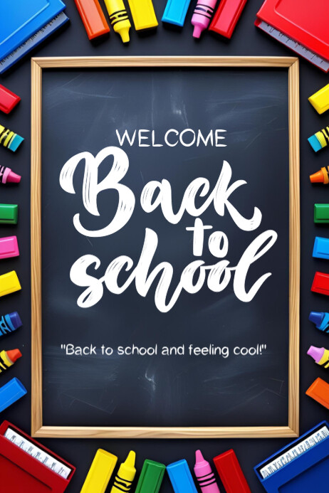 Back to school template.2025 | PosterMyWall
