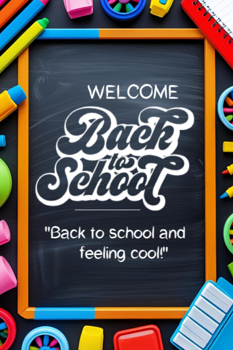 Back to school template.2025 | PosterMyWall