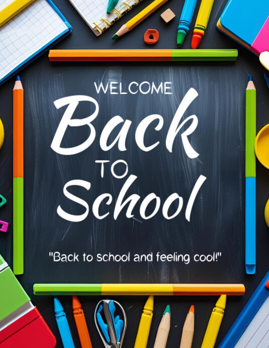 Back to school template.2025 | PosterMyWall