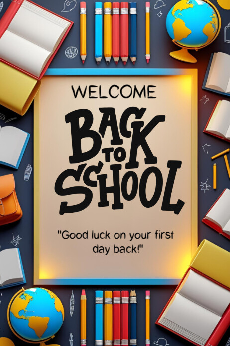 Back to school template.2025 | PosterMyWall