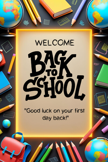 Back to school template.2025 | PosterMyWall
