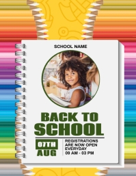 Plantilla de BACK TO SCHOOL .E | PosterMyWall