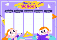 Customize 130+ Timetable Templates | PosterMyWall