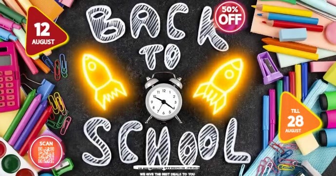 Back To School Video Ad Template | PosterMyWall