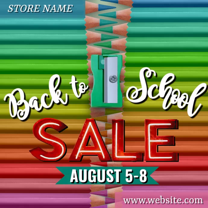 Copy of Back to School Video Ad | PosterMyWall