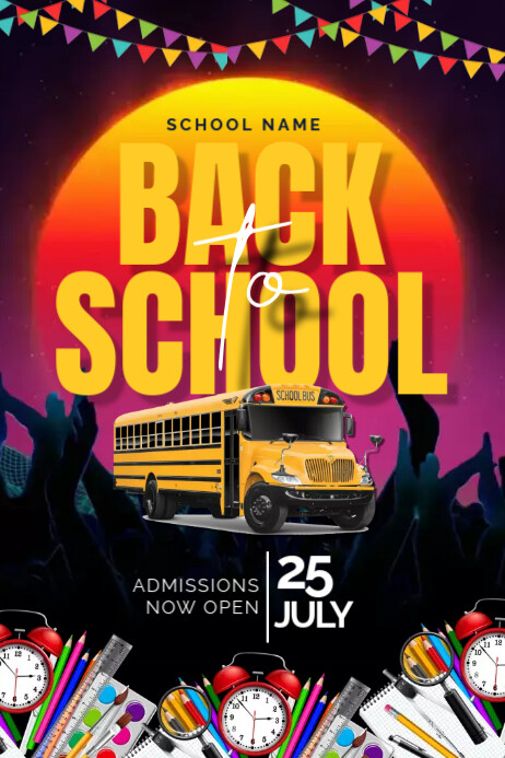 Plantilla de back to school.a | PosterMyWall
