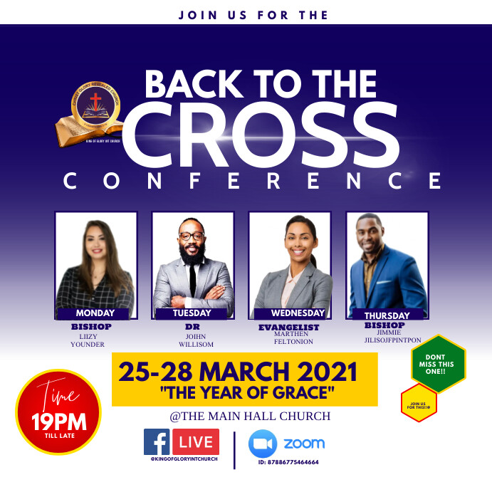 Copy of BACK TO THE CROSS | PosterMyWall