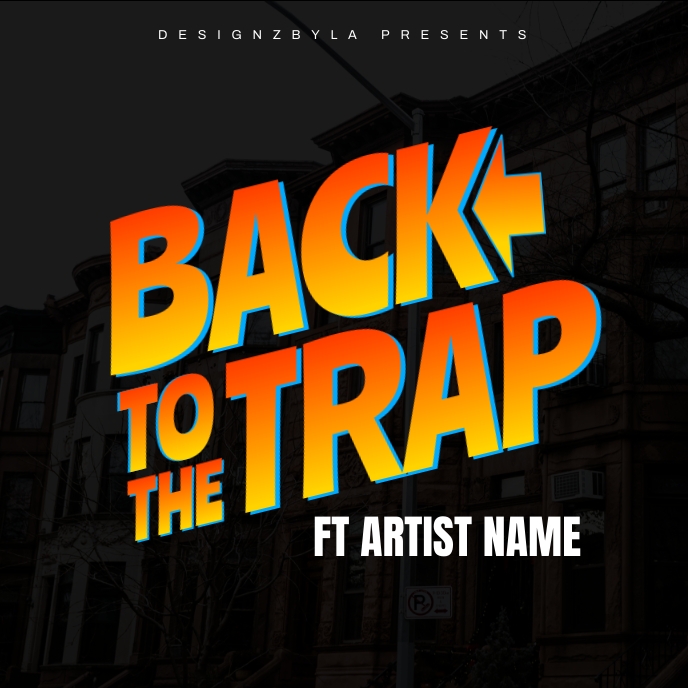 back to the future trap album cover template | PosterMyWall
