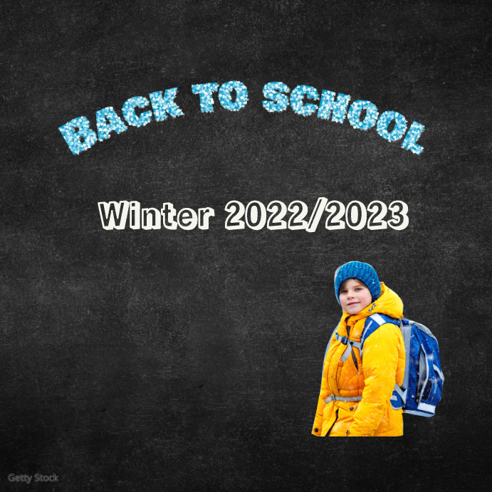back to winter school Template | PosterMyWall
