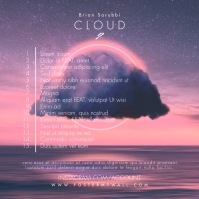 Back Tracklist Pink Cloud CD Cover Music Template | PosterMyWall