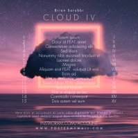 Tracklist Pixel Sort Noise CD Cover Music Template | PosterMyWall